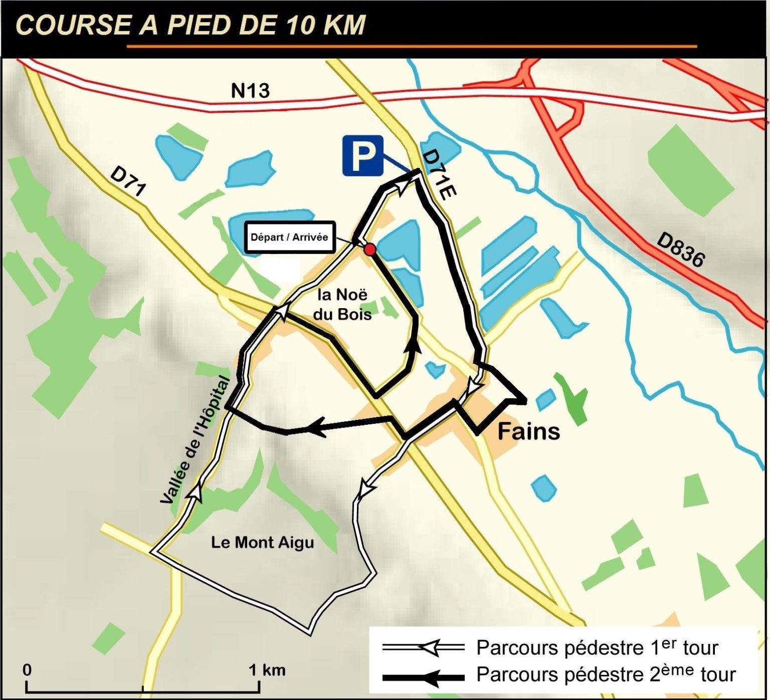 Parcours 2025 - Triathlon de Fains